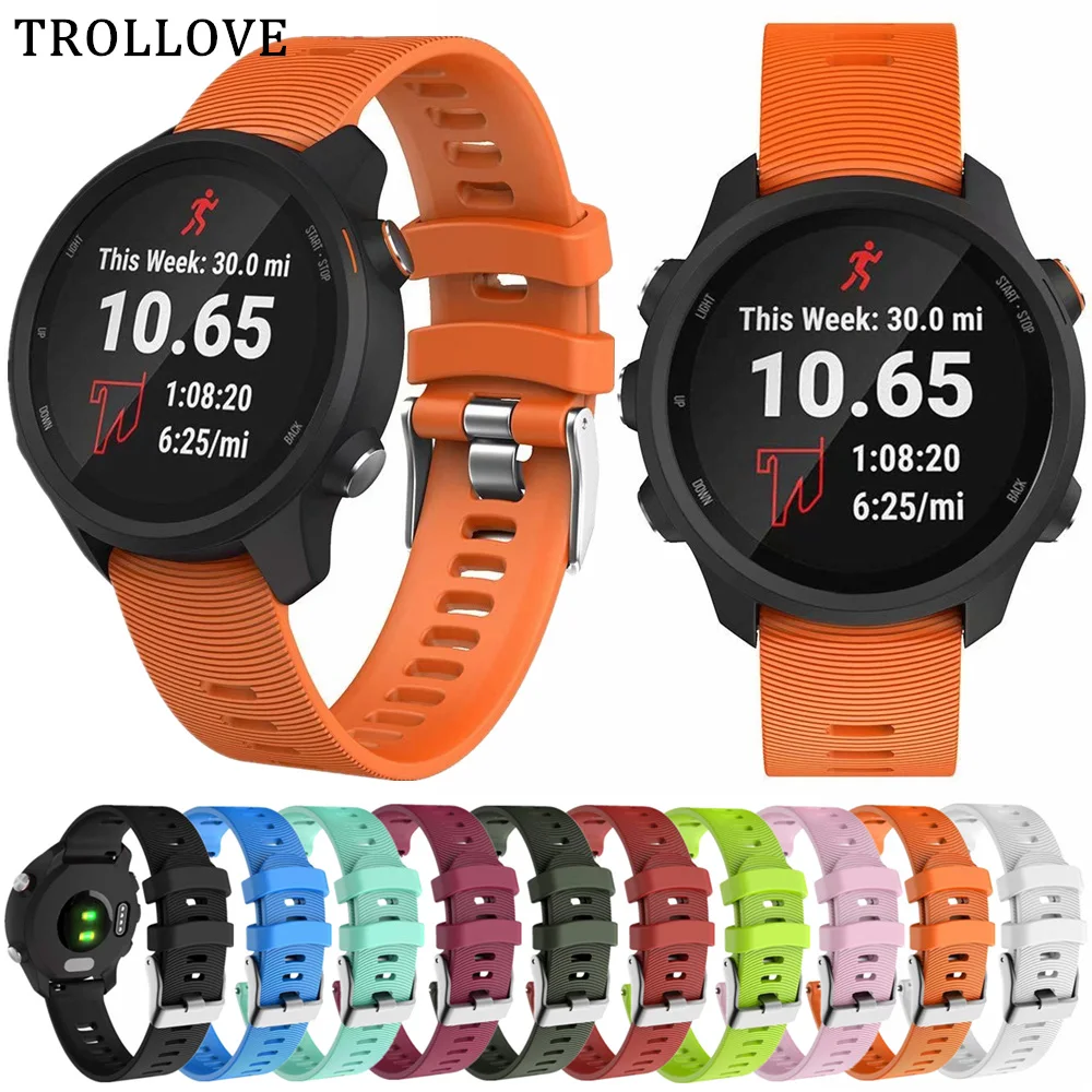 Garmin Forerunner 245 Straps | Silicone Watch Accessories | Silicone ...