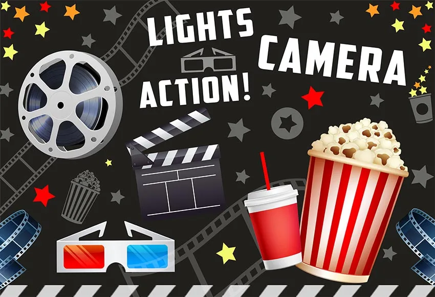 Lights Camera Action Background