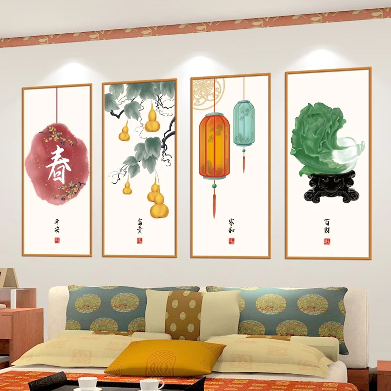 Chinese Style Creative 3d Wall Sticker New Spring Home Decor Living ...