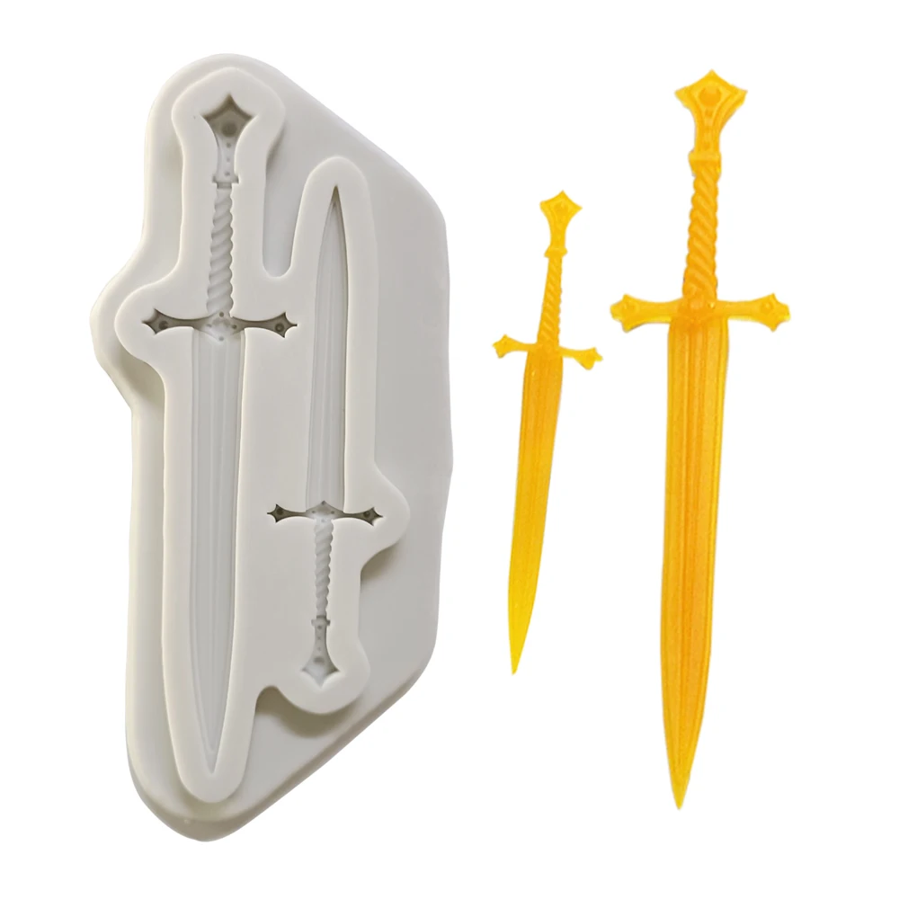 Amazing 1PCS Resin Flower Molds -Cute Sword Silicone Resin Moulds ...