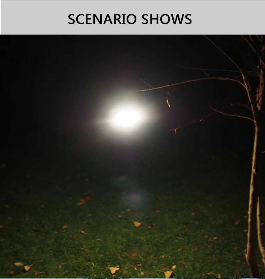 Lumière ronde double-Avec 2 piles-Lampe De Poche Portable À Led ...