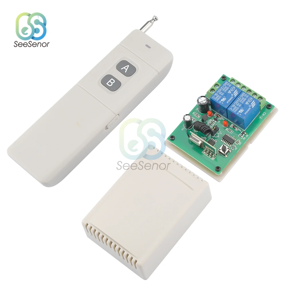 4000M Long Range RF Wireless Remote Control Switch DC 12V 2CH 6CH 10A ...