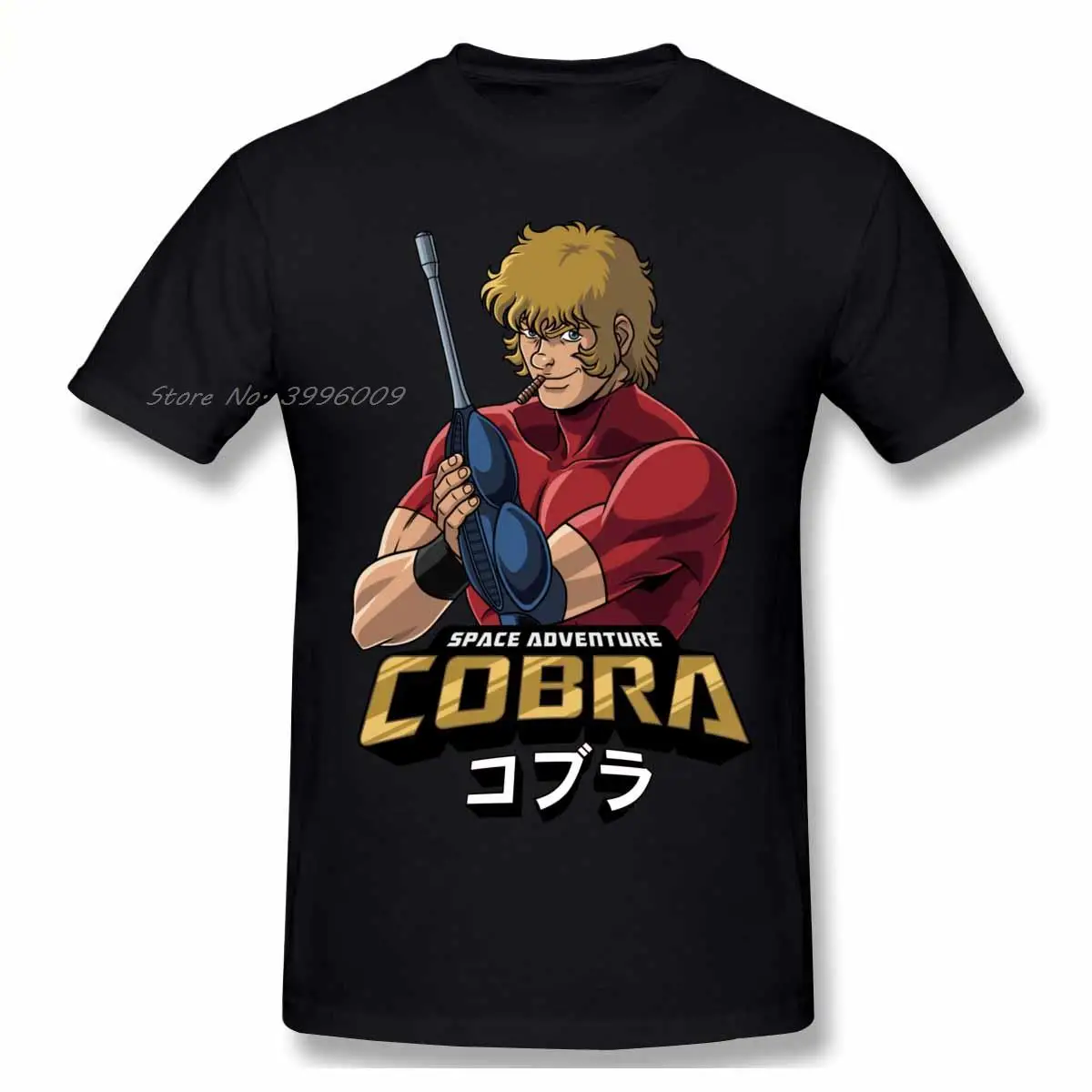 Cobra Space Adventure T-shirt rétro Vintage Manga T-shirt surdimensionné coton ras du cou ...