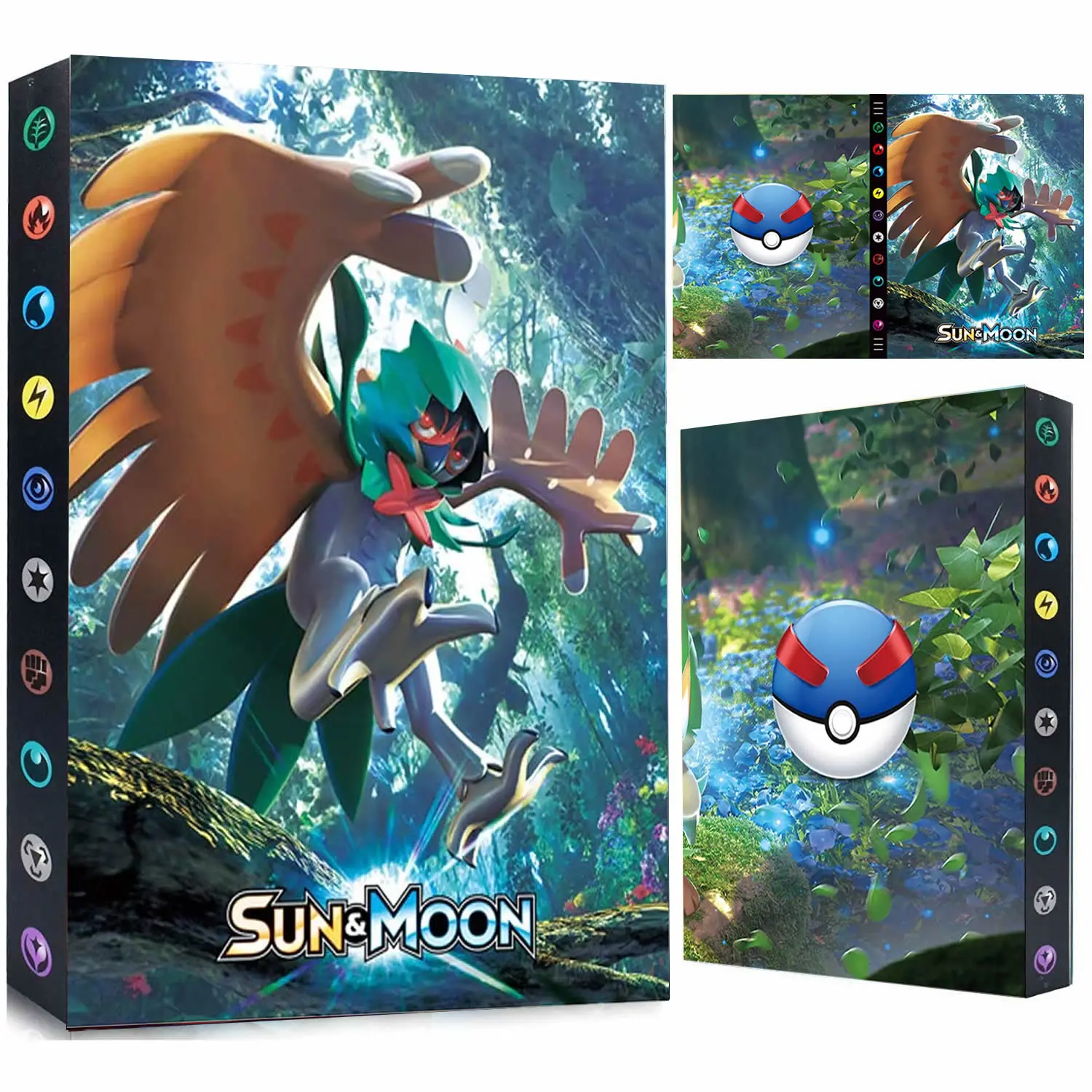 9 Pocket 432 Album Pokemon Book Collection Binder Holder Folder Map ...