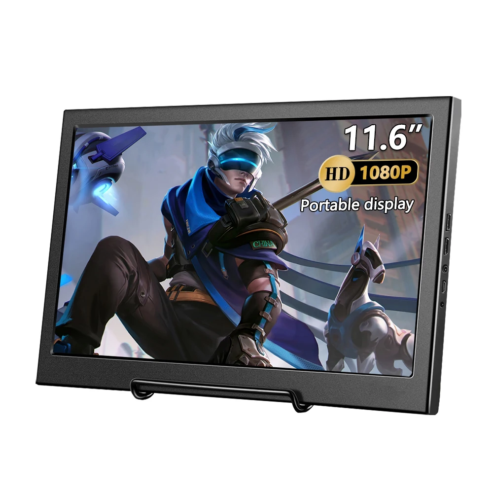 Monitor portátil para jogos 11.6 mbps, monitor com hdmi x para ...