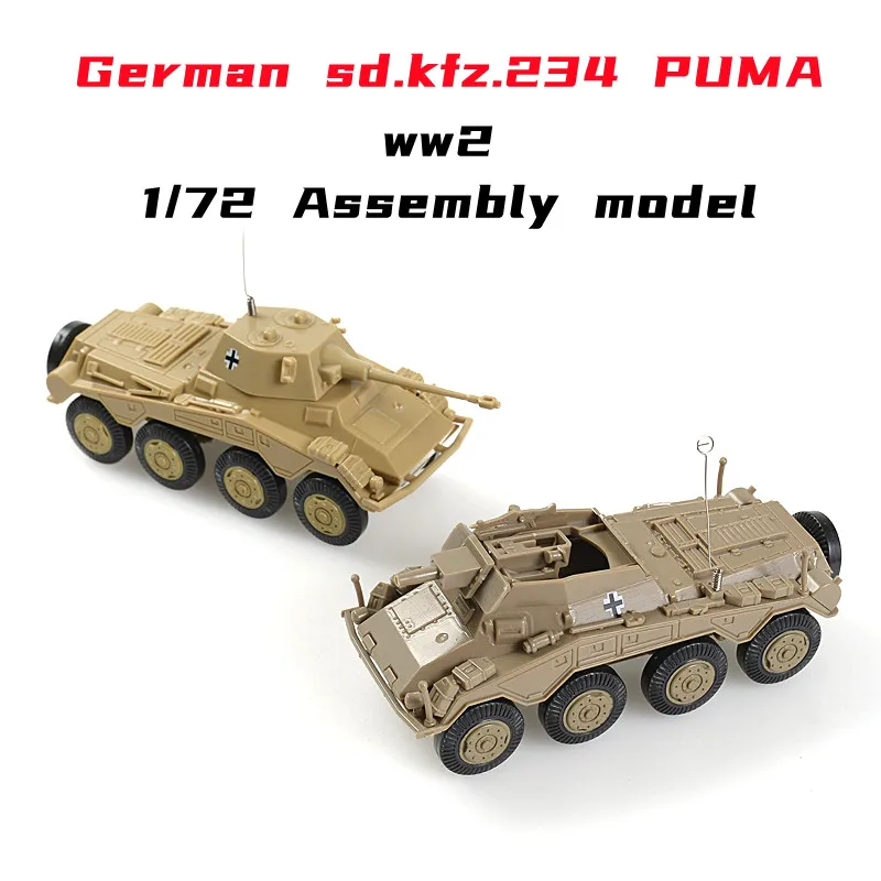 1-72-Sd-kfz-234-PUMA-Model-ww2-German-Cougar-Wheeled-Armored-Vehicle ...