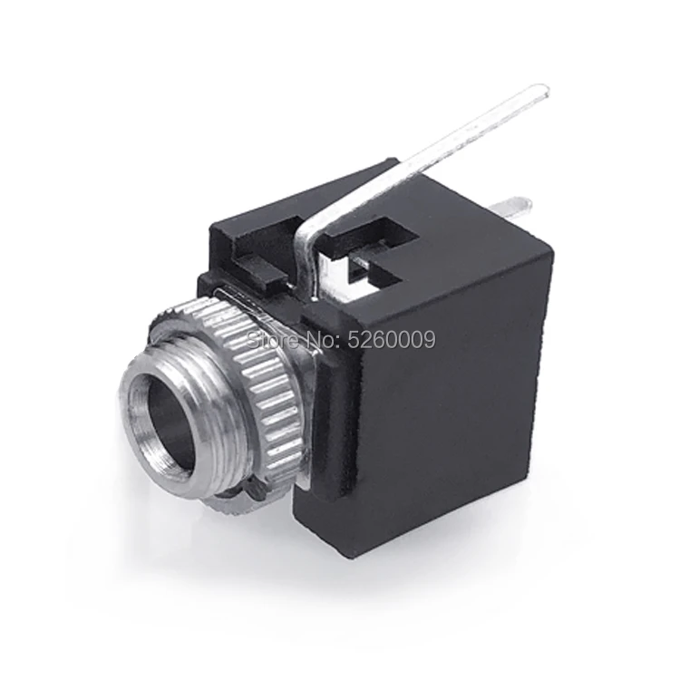 100pcs Jingteng 3.5mm Audio Mono Jacks Vertical Pcb Mount Wqp518ma With ...