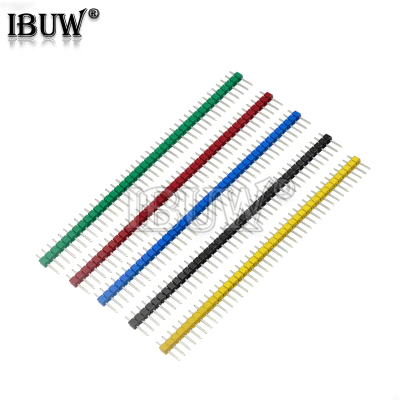 30PCS-Pin-Connector-Male-2-54mm-Pitch-Pin-Header-Strip-Single-Row-40 ...