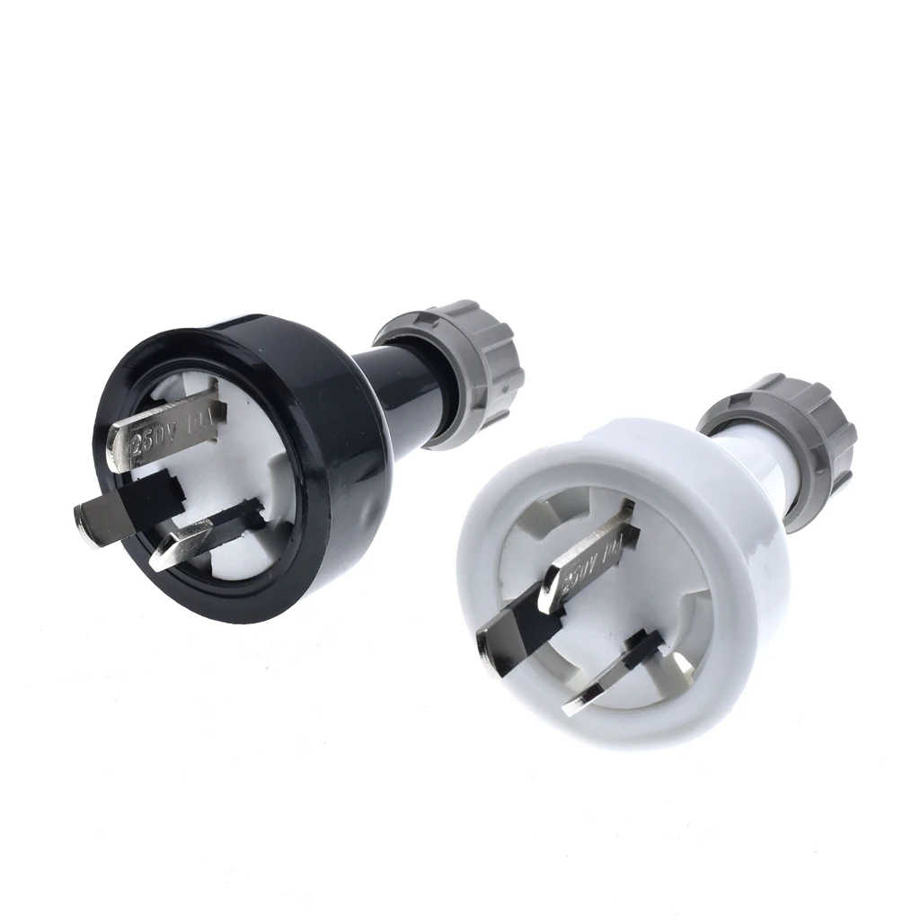 AU-NZ-Plug-Adaptor-Assembled-Rewireable-Female-Male-Wire-Socket-Outlet ...