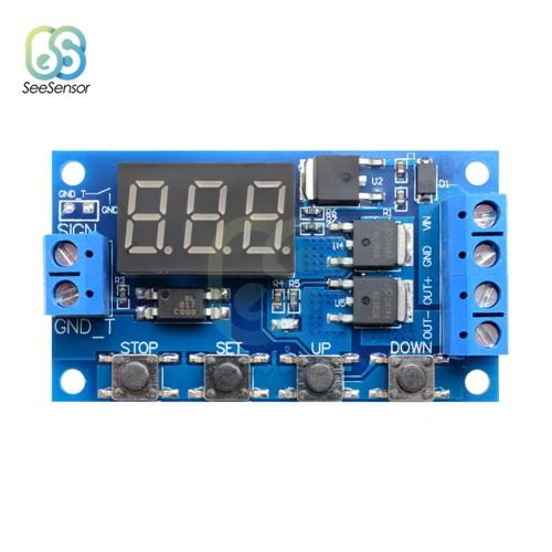 DDC-432 DC 12V 24V Dual MOS LED Digital Delay Controller Time Delay Relay Trigger Cycle Timer ...