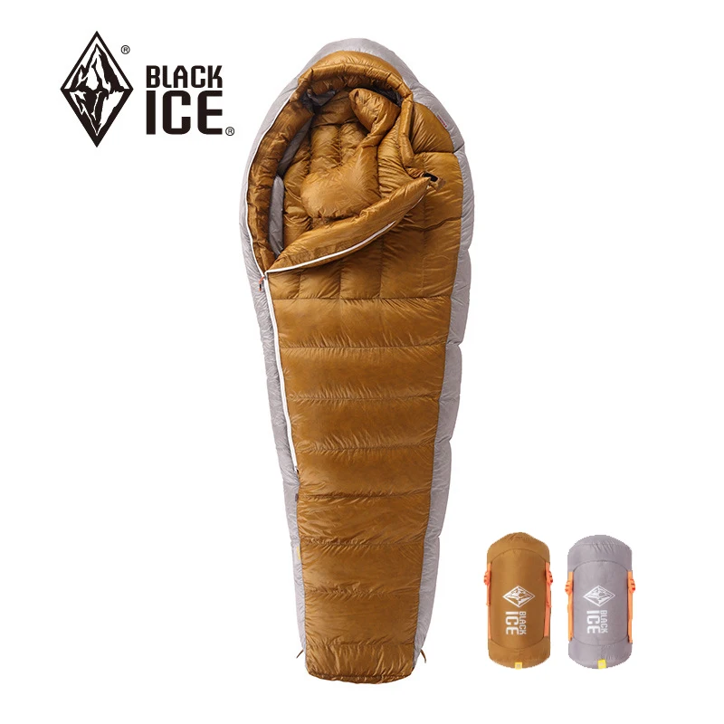 Black-Ice-Z-series-800FP-10D-Nylon-Ultralight-Mummy-95-Gray-Goose-Down ...