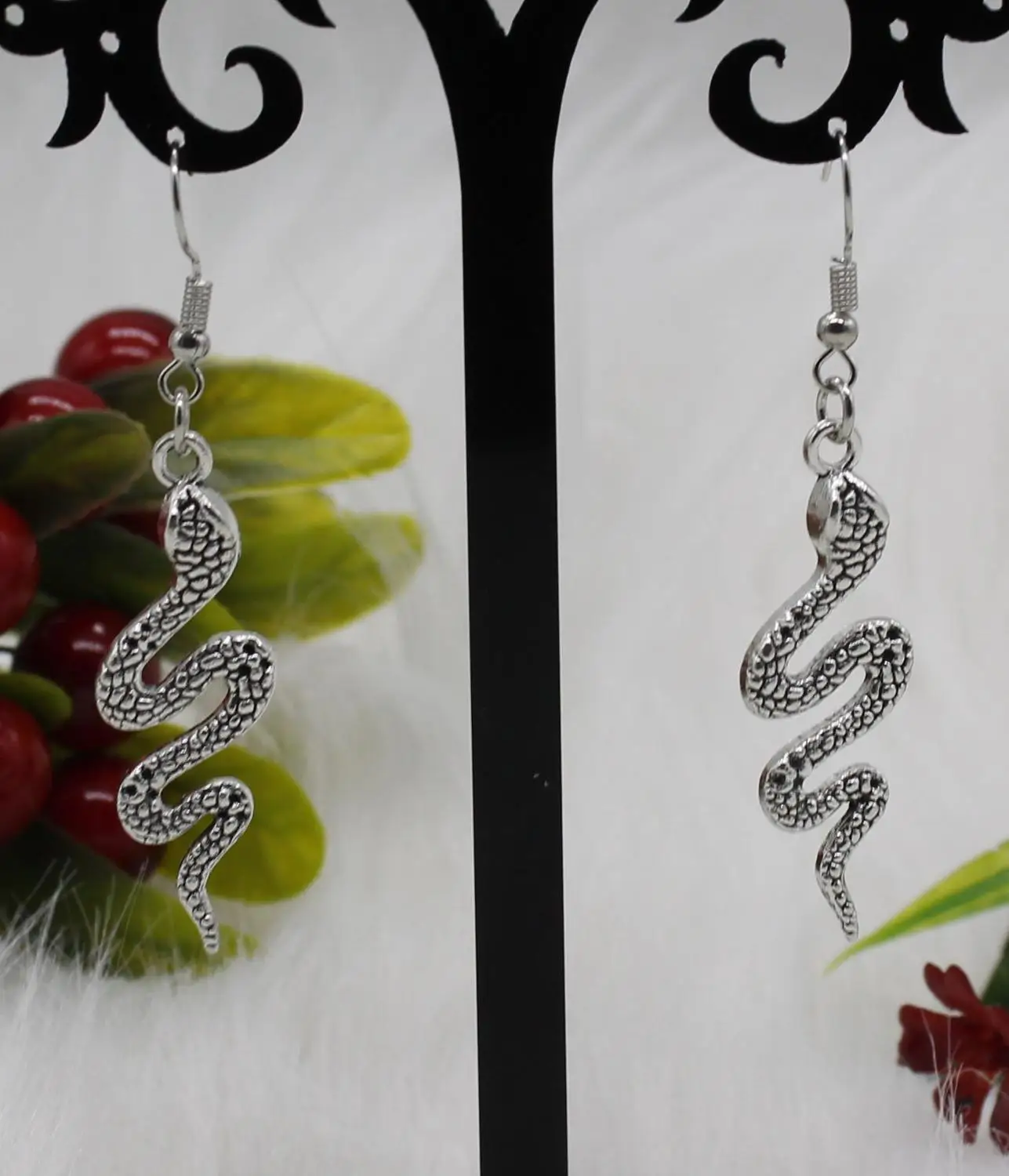 Youvanic Punk Ular Panjang Anting Anting Emas Warna Kepribadian Stud ...