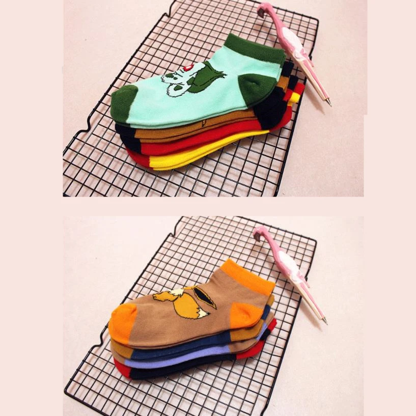 Anime Pokemon Pikachu Pocket Monster Cosplay Prop Ankle Socks Hose ...