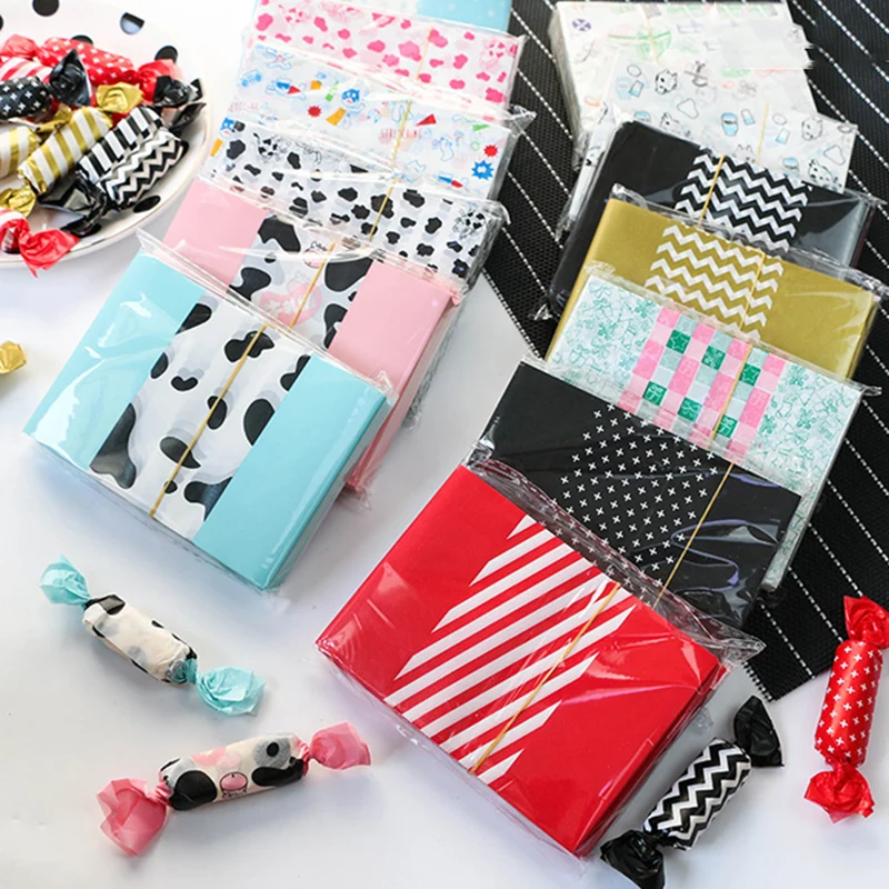 500pcs Thickened Food Nougat Wrapping Paper Packaging Oil Paper Candy ...