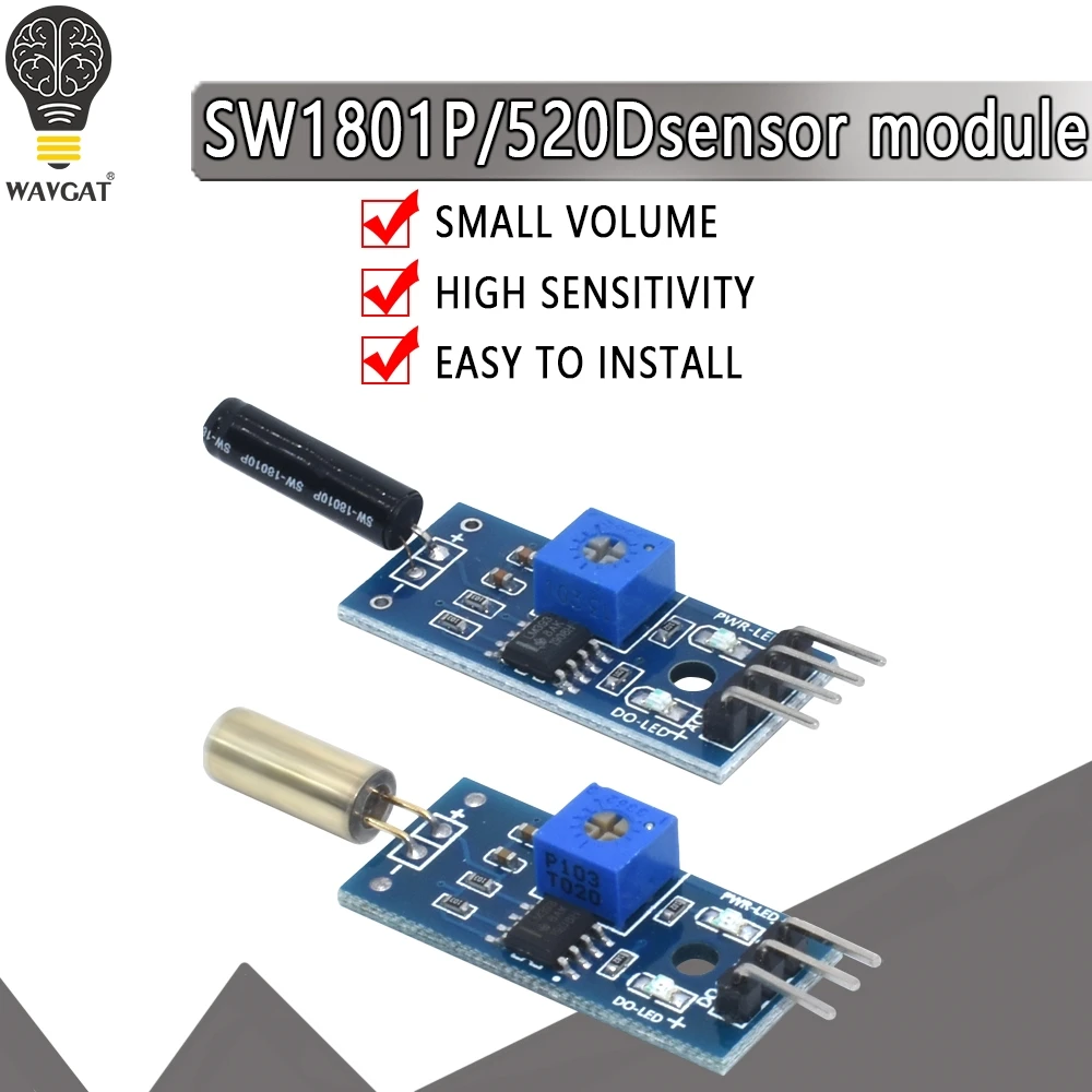 Tilt Sensor Module / Vibration Sensor Module Switch Microcontroller Electronic Building Blocks ...