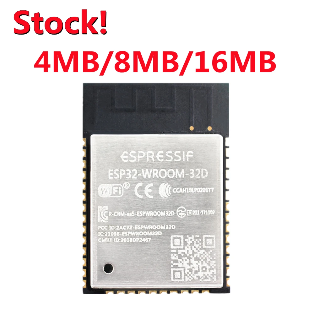ESP32-WROOM-32D 4MB 8MB 16MB ESP32-WROOM-32D-N8 Flash Memory Wi-Fi+BT+BLE ESP32 Module Espressif ...