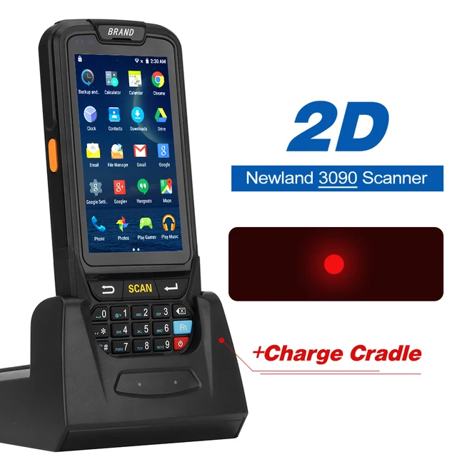 PDA มือถือทนทาน Terminal Android 7.0 Data Collector Terminal ไร้สาย1D ...