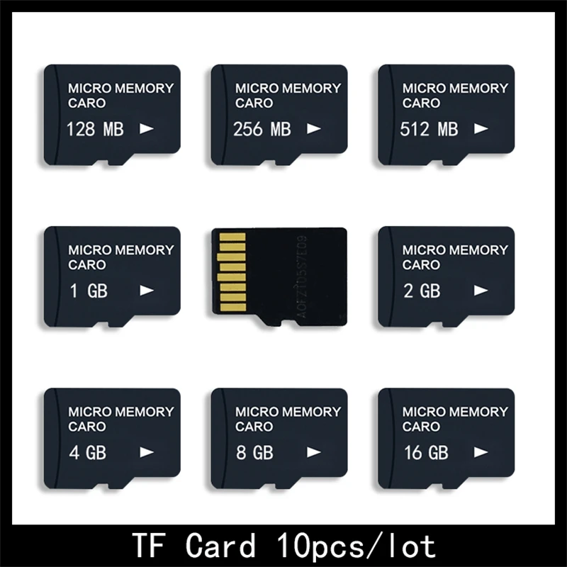 Promotion-10PCS-LOT-TF-Card-64MB-128M-256MB-512MB-1GB-2GB-4GB-8GB-Micro ...