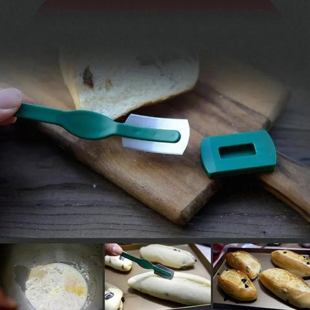 곡선 빵 칼 서양식 바게트 커팅 프렌치 토스 커터 베이글 베이킹 도구 베이커 메이커 요리 1 개baking And Pastry