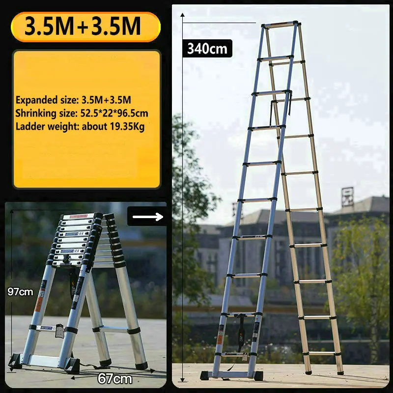 3-5M-3-5M-Aluminum-alloy-telescopic-ladder-herringbone-ladder-household ...