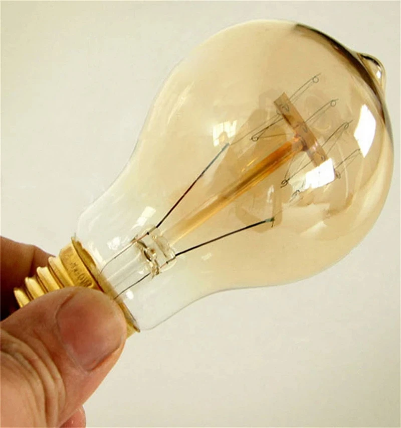 Vintage World Edison light Bulb A19 1900 Antiquity 60W 110V 220V 240V ...