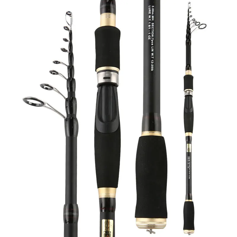 Sales Portable Telescopic Rock Fishing Rod High Quality 1.8m carbon ...