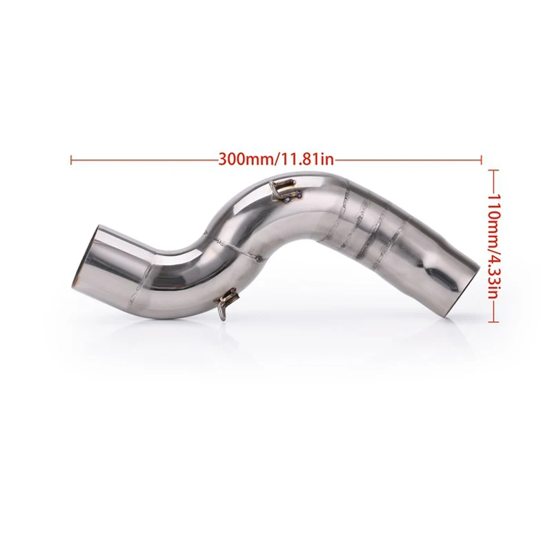 Mid Pipe for Kawasaki ZX6R Ninja ZX636 2004-2008 Motorcycle Exhaust ...