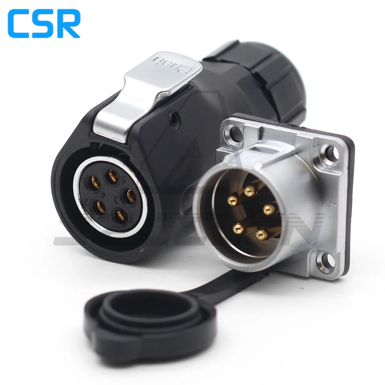 XHP20 , 2 3 4 5 6 7 8 9 10 12 Pin Waterproof Connector Square Panel ...