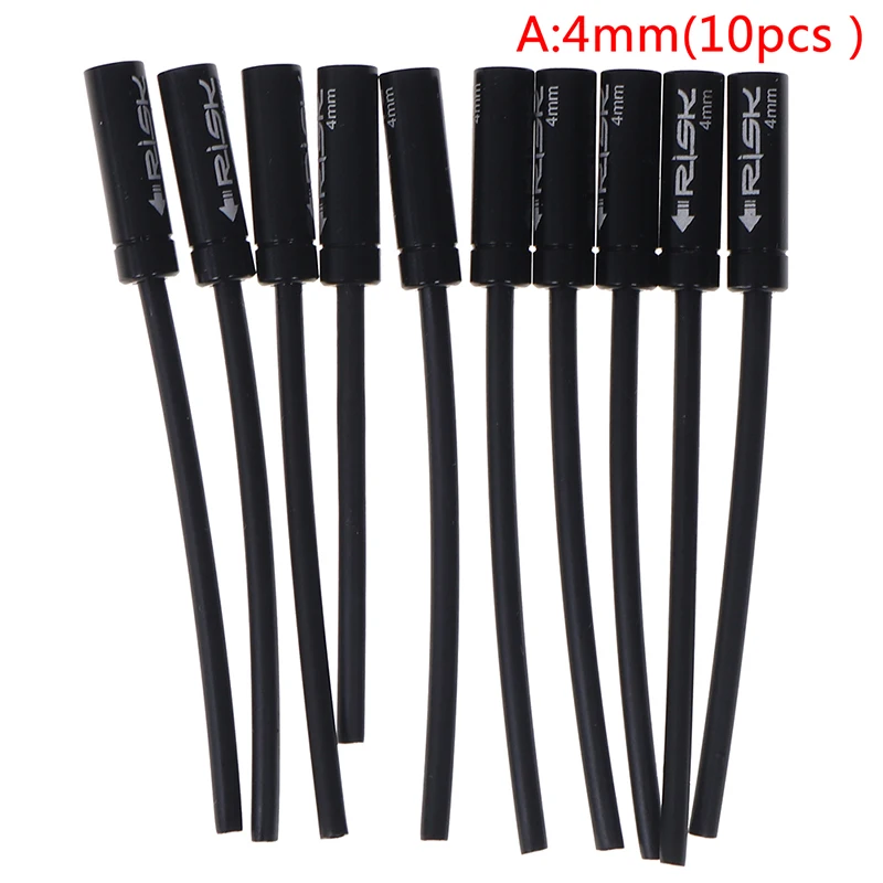 블랙 4mm5mm 자전거 알루미늄 합금 기름칠 쥐 꼬리 파이프 방수 와이어 브레이크 튜브 더스트 커버 케이블 자전거 커버 캡
