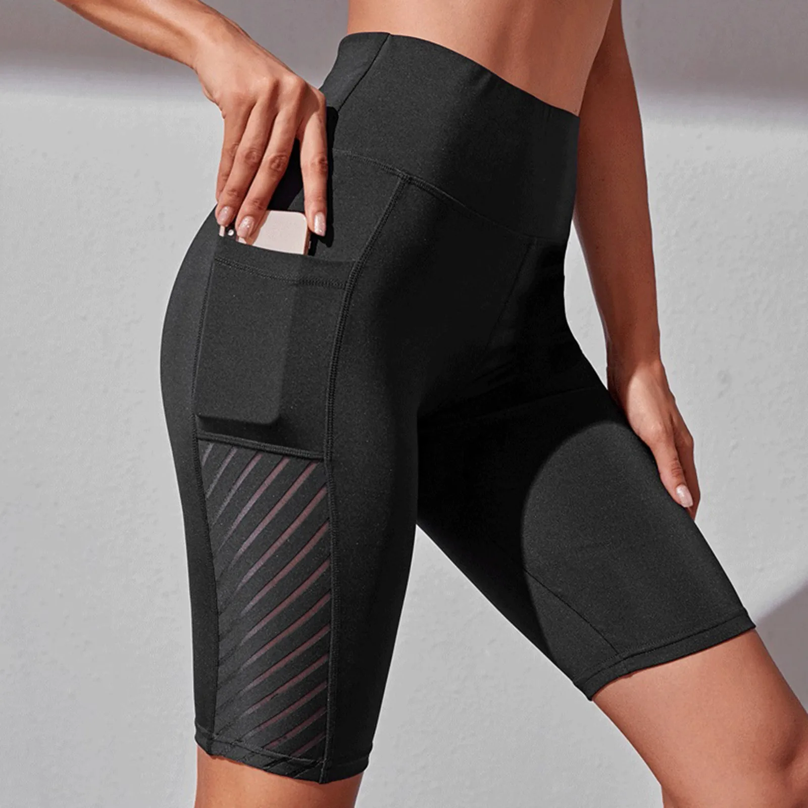 Gym-Jogging-Running-Shorts-Yoga-Shorts-Women-High-Waist-Lifting-Push-Up ...