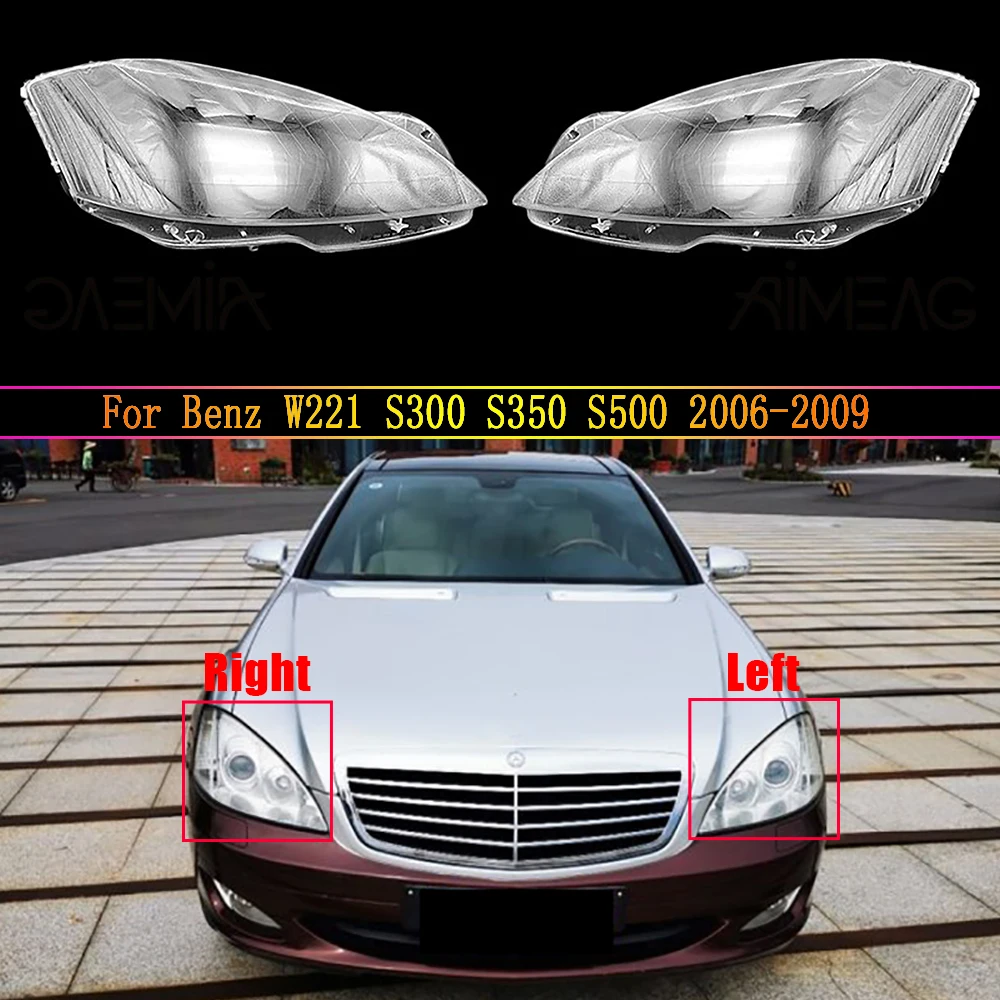 Headlight-Lens-For-Mercedes-Benz-W221-2006-2007-2008-2009-Headlamp ...