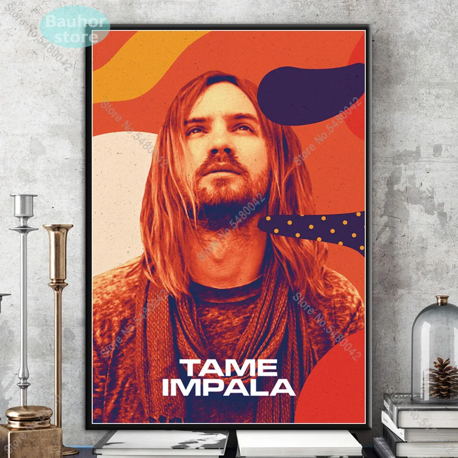 Tame Impala Poster Wall Art Printable Psychedelic Music The Slow Rush ...