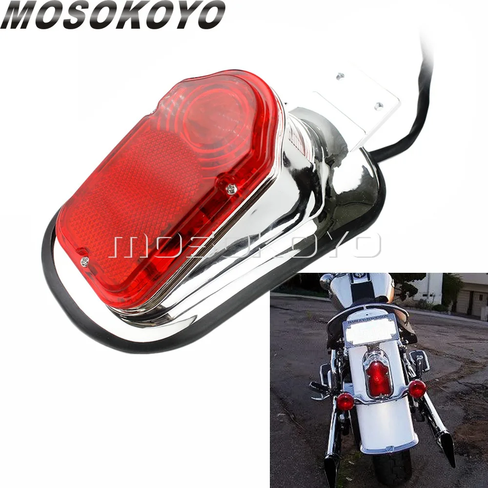 Motorcycle Sportster Tombstone Rear License Plate Brake Tail Lights For ...