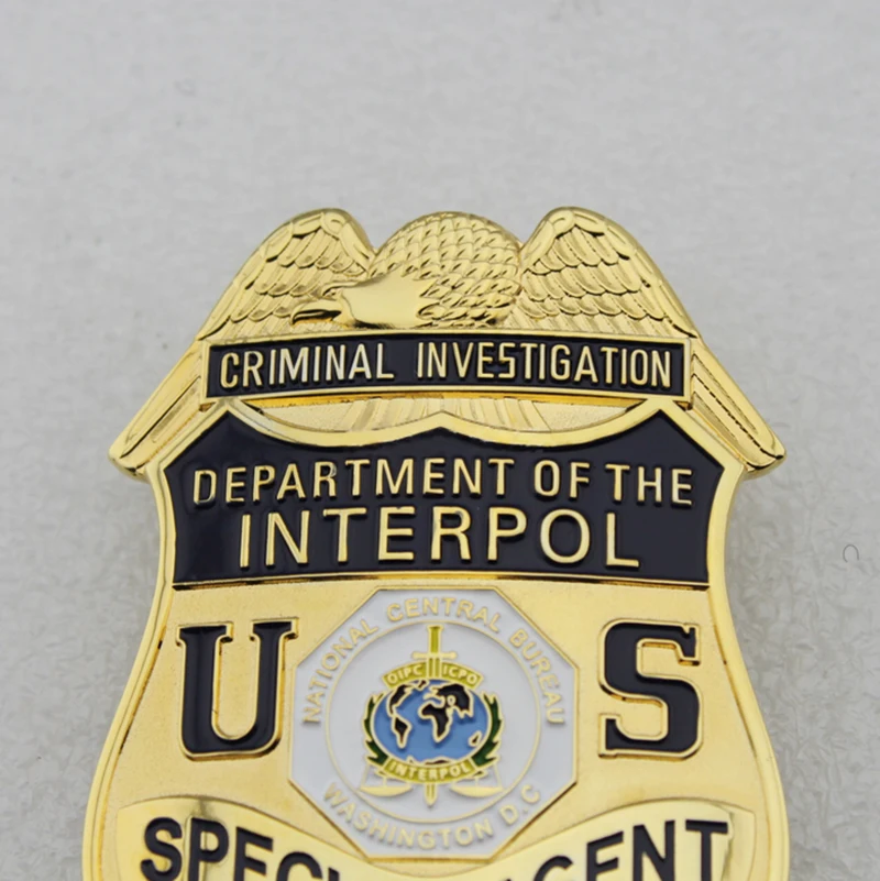 Classic criminal investigation department of the interpol special agent ...