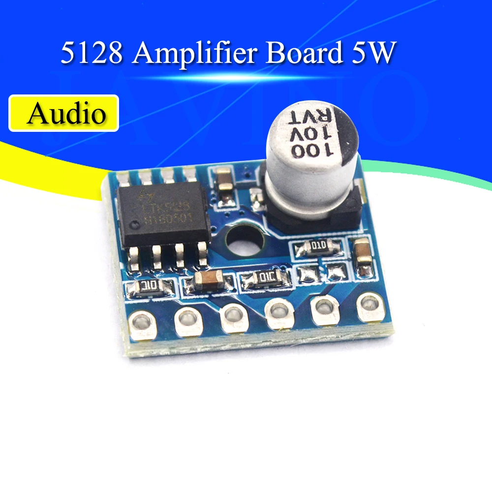 5128 Amplifier Board 5W Class D Digital Amplifier Board Mono Audio ...