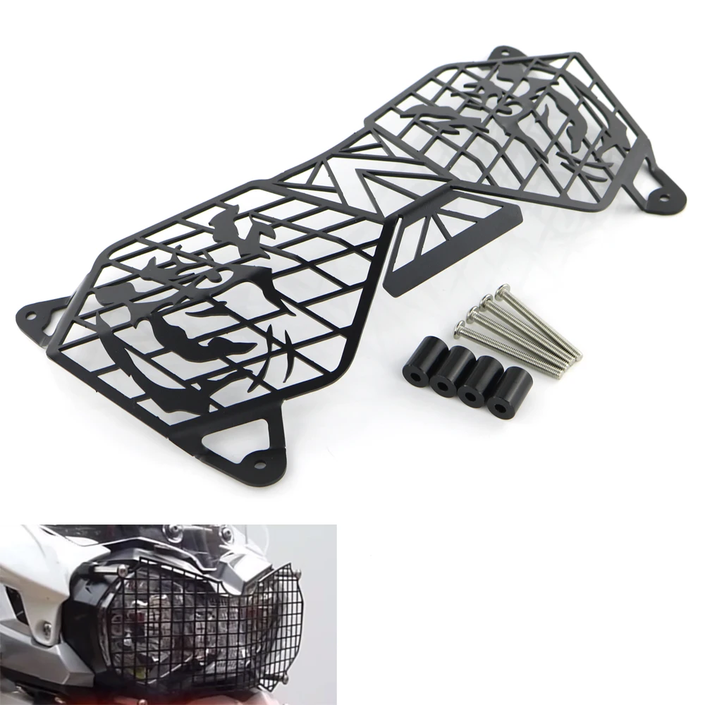 Motorcycle-Headlight-Guard-Front-Light-Headlamp-Grille-Guard-Cover ...