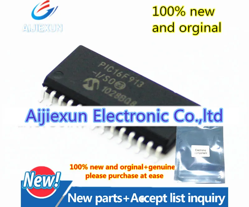 5 piezas 100% nuevo y original PIC16F913 I/SO SOP28 28/40/44/64 pines ...