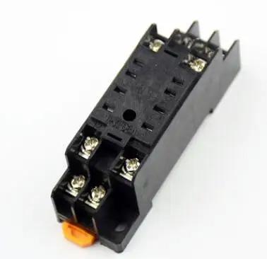 Din Rail Mounting Plastic Relay Socket Base Holder For 8 Pin Relay ...