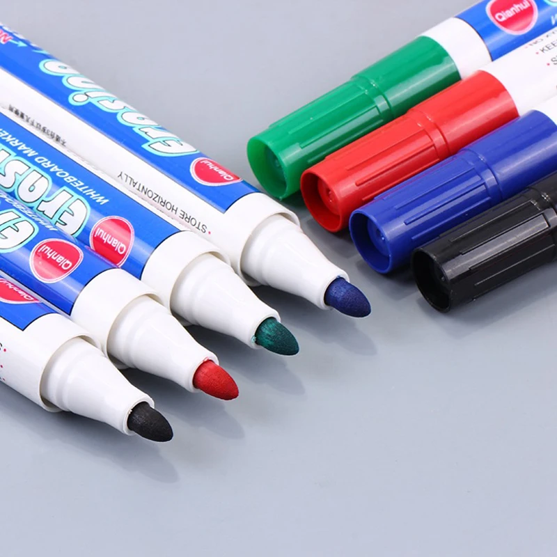 4-Colors-Erasable-Whiteboard-Marker-Pen-Set-Office-Dry-Erase-Markers ...