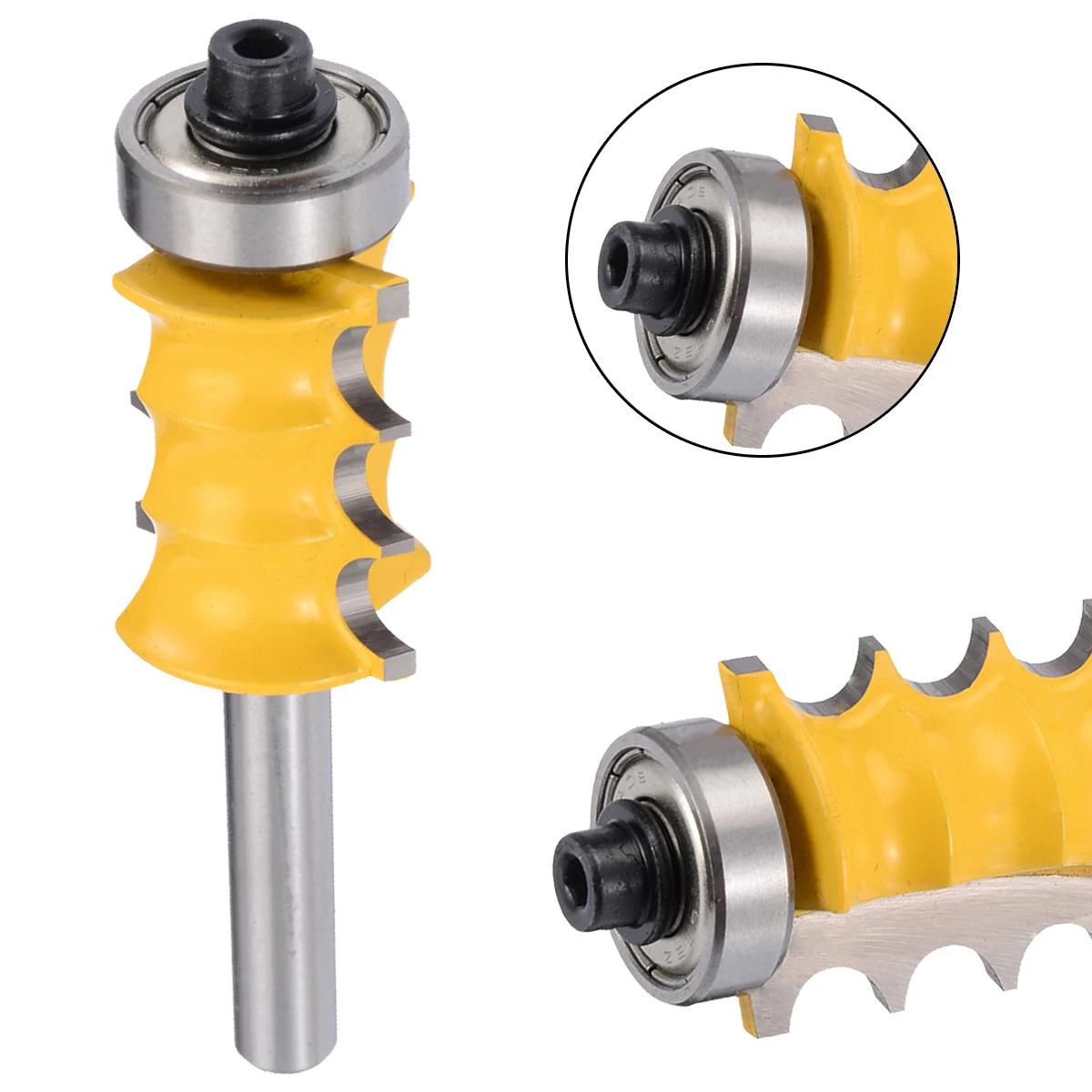 Tungsten Carbide Triple Bead Router Bit 1/4" Shank Molding Router Bit ...