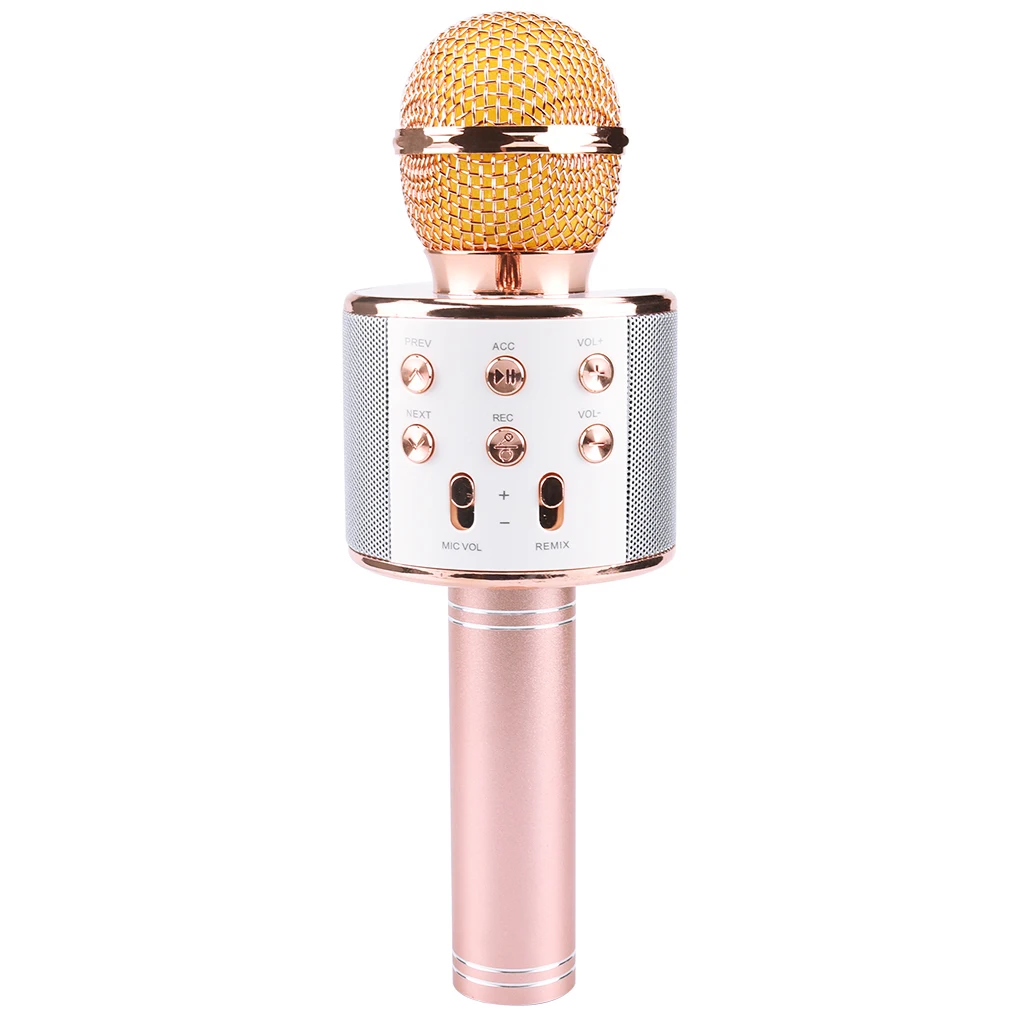 WS858 портативный Bluetooth караоке микрофон беспроводной ...