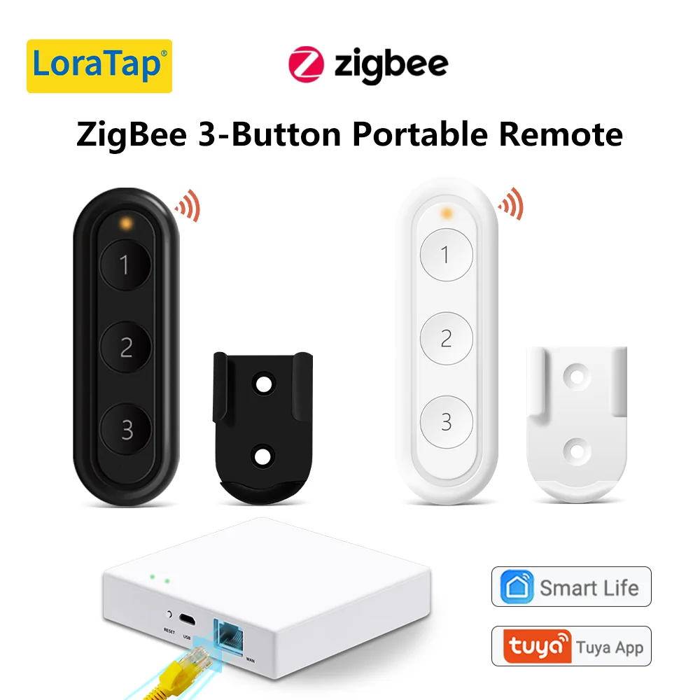 Tuya Zigbee 3.0 Wireless Portable Remote Control Curtain Switch Work ...