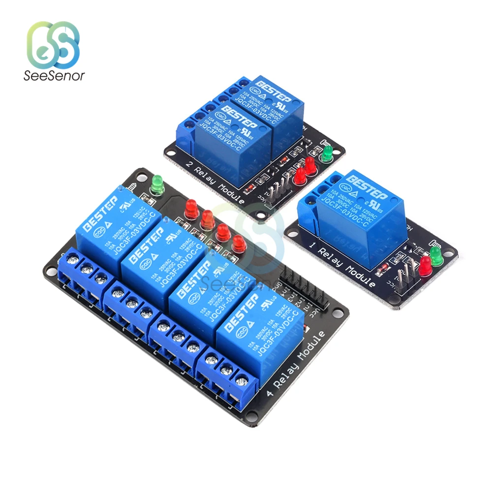 1PCS 1/2/4 Channel 3V 5V 12V Relay Module Board 3.3V Low Level Shooting ...