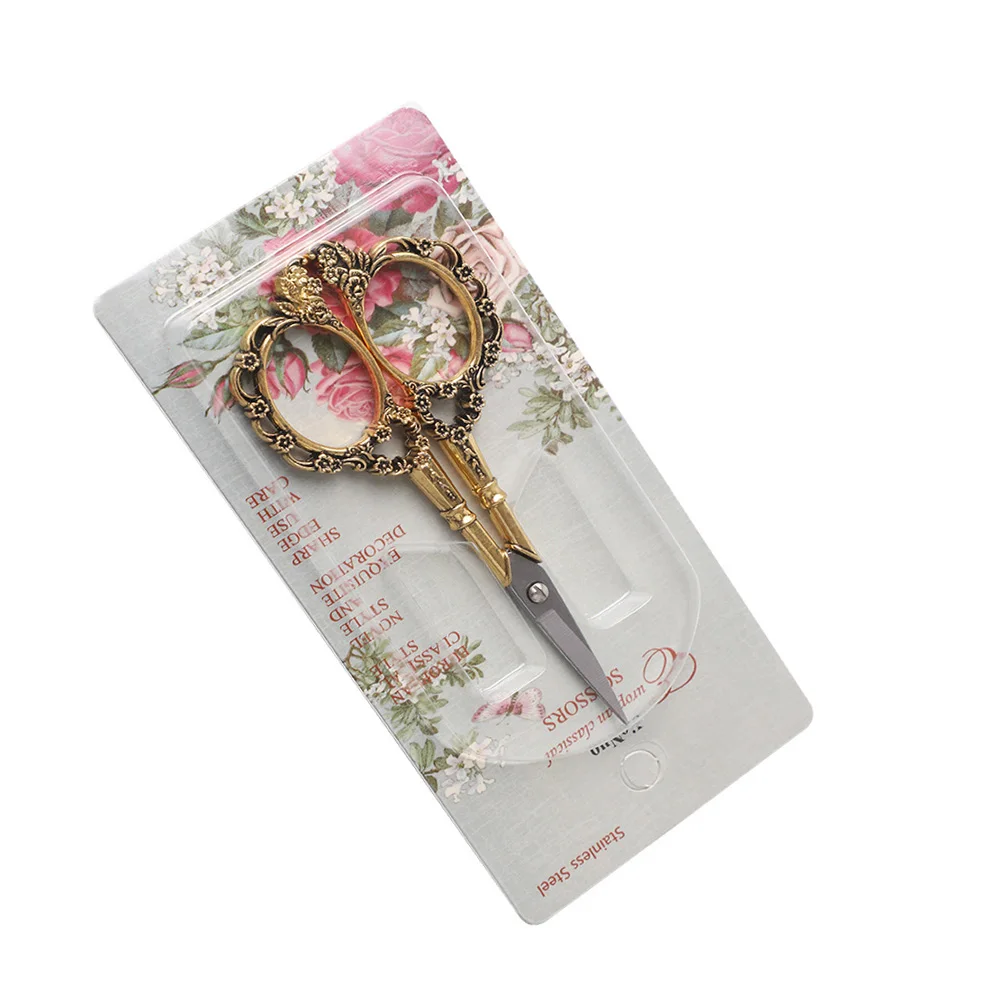 4-Colors-European-Vintage-Floral-Pattern-Scissors-Nail-Art-Foil-Cutter ...