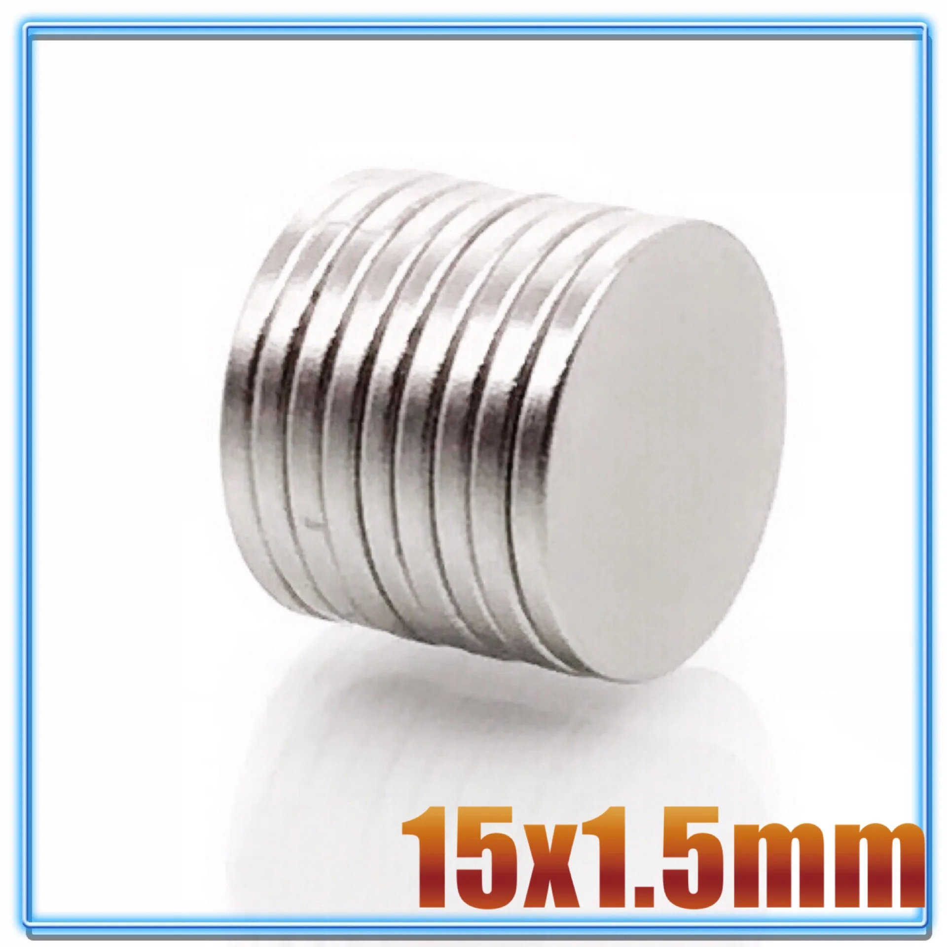 10/20/50/100/200/500PCS 15x1.5 Small Round Magnet 15mmx1.5mm Neodymium ...
