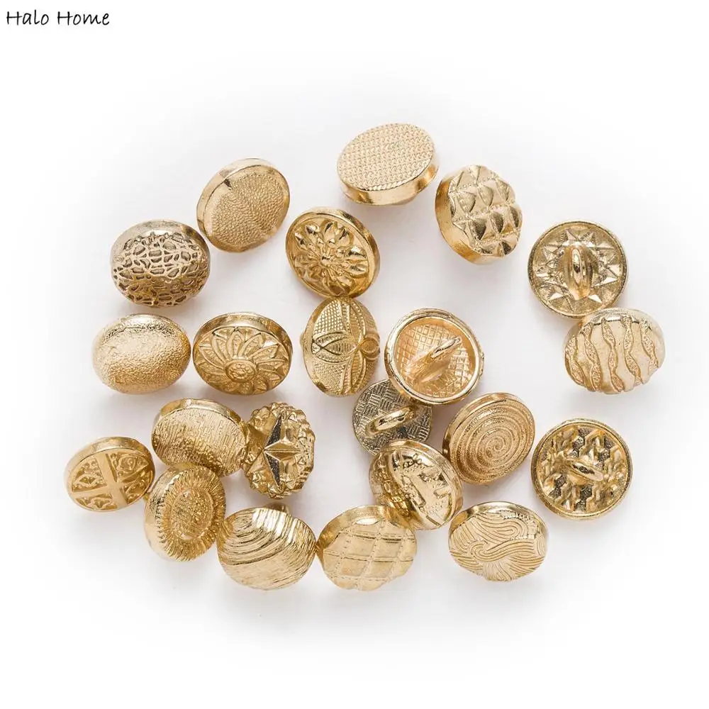 Multiple-Options-10pcs-Pattern-Small-Metal-Buttons-Sewing-Handbag-Hats ...