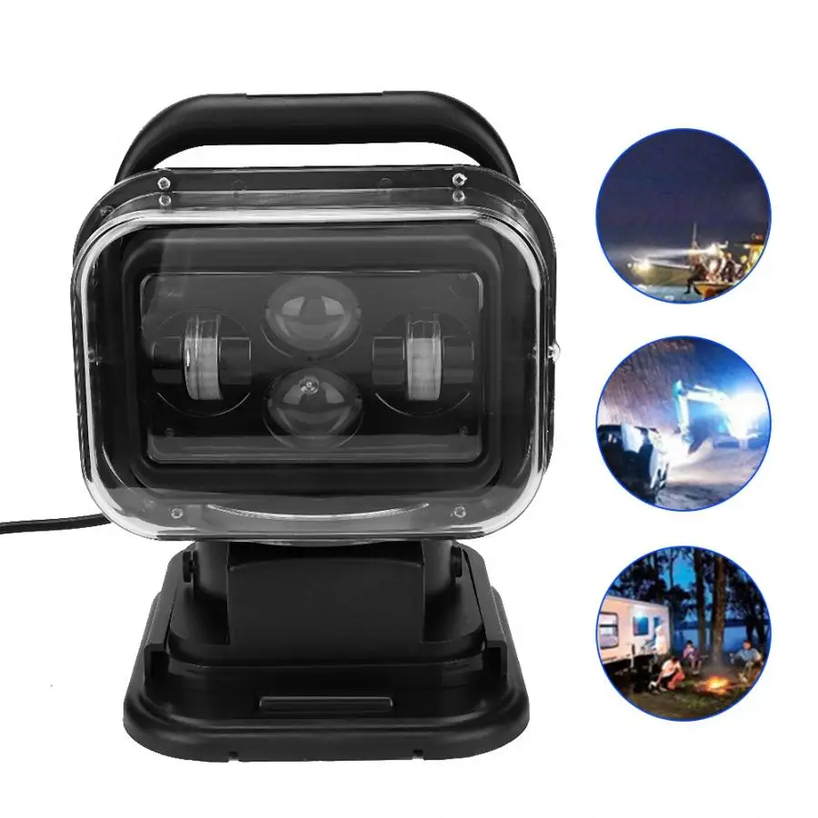 LED Search Light 60W Remote Control Waterproof Searchlight for Boat ...