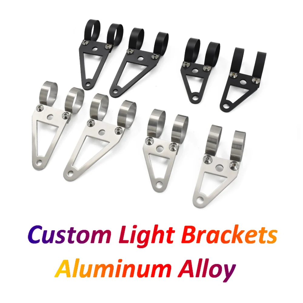 Universal-Motorcycle-Headlight-Brackets-Stainless-Steel-Headlamp ...