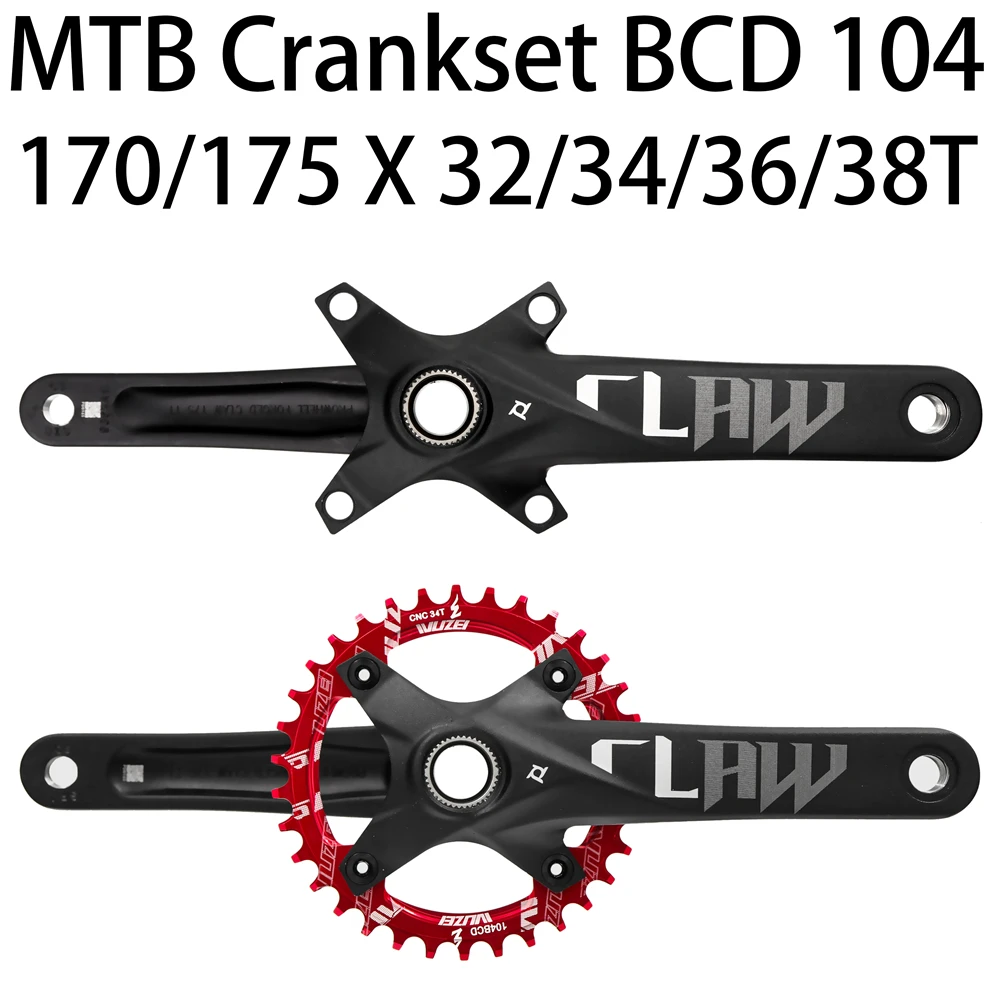 Prowheel-MTB-104BCD-Crankset-170-175mm-with-Round-Narrow-Wide-Chainring ...