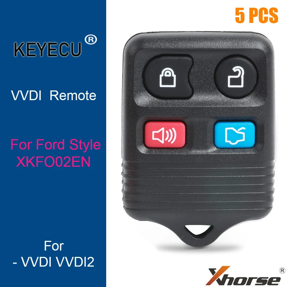 KEYECU 5 Pieces XHORSE English Version XKFO02EN For Ford Style Wire keyecu-5-pieces-xhorse-english-version-xkfo02en-for-ford-style-wire